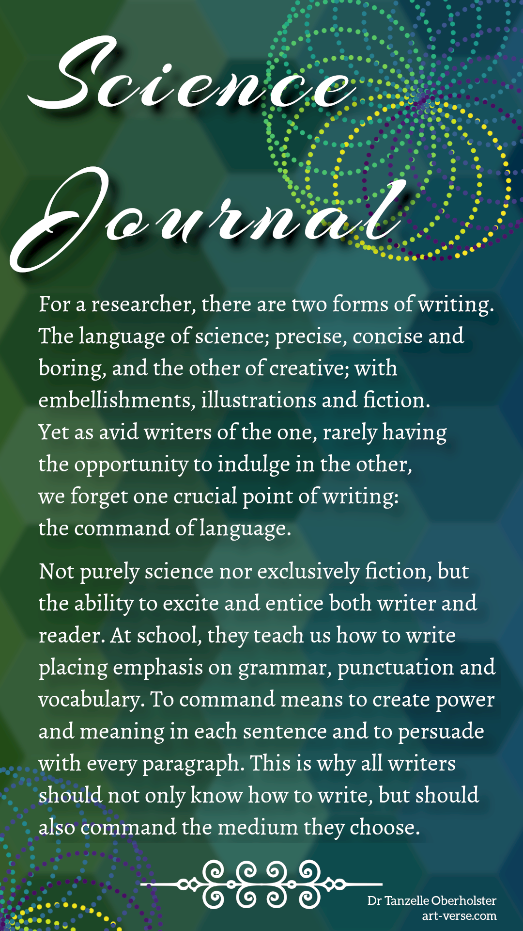 From The Journal of a Scientist – aRtVerse